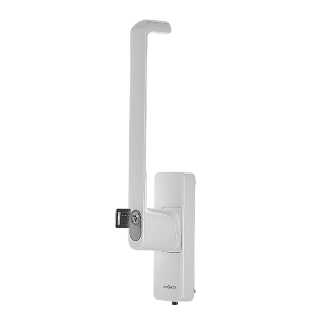 Schuco Right Handle 277800 For Pask With Lockable Lever With White Key