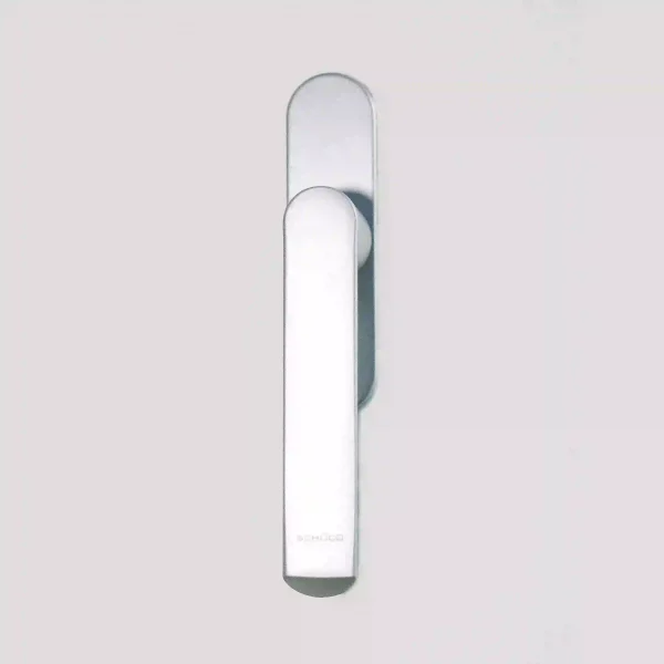 Schuco Handle 269528 with External Mechanics 2 Forks Pull Right Silver